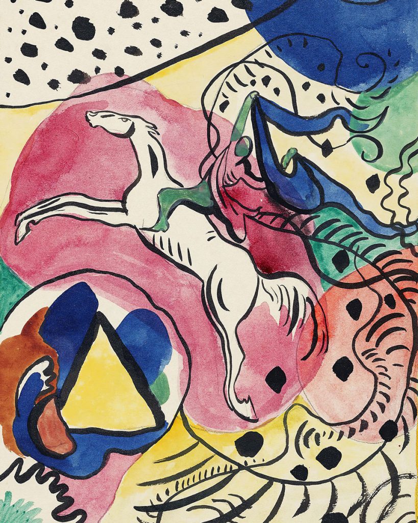Design for the cover of the almanac ‘The Blue Rider’ - W. Kandinsky ...